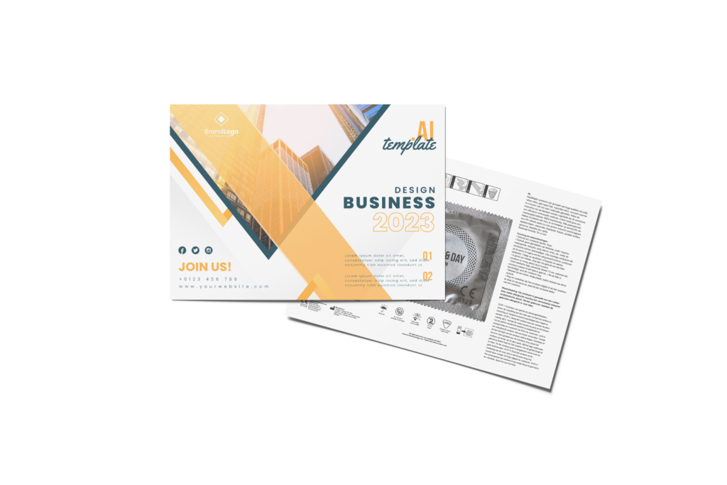 Custom Flyer - Condom Message | Gepersonaliseerd promotiemateriaal